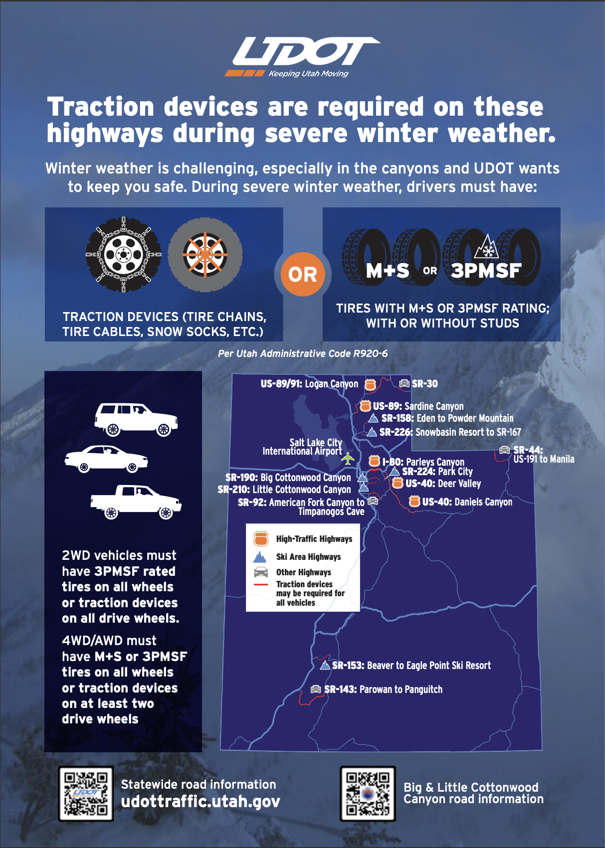 UDOT's Winter Tire Sticker Program - Ski Utah